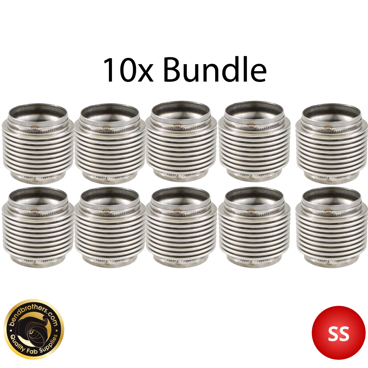 4" (101mm) - 304 Stainless Steel Exhaust Flex Bellow | Super Flow ...