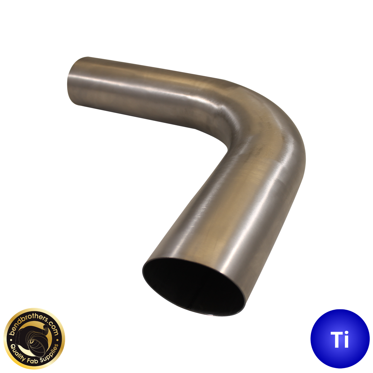 3" (76mm) Titanium 90° Mandrel Bend150mm Leg - 1.5D Radius - 1.2mm wal ...