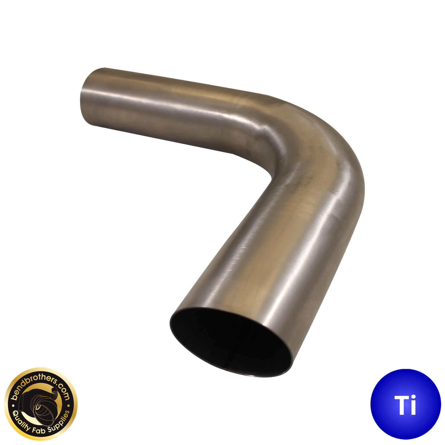 3" (76mm) Titanium 90° Mandrel Bend150mm Leg - 1.5D Radius - 1.2mm wal ...