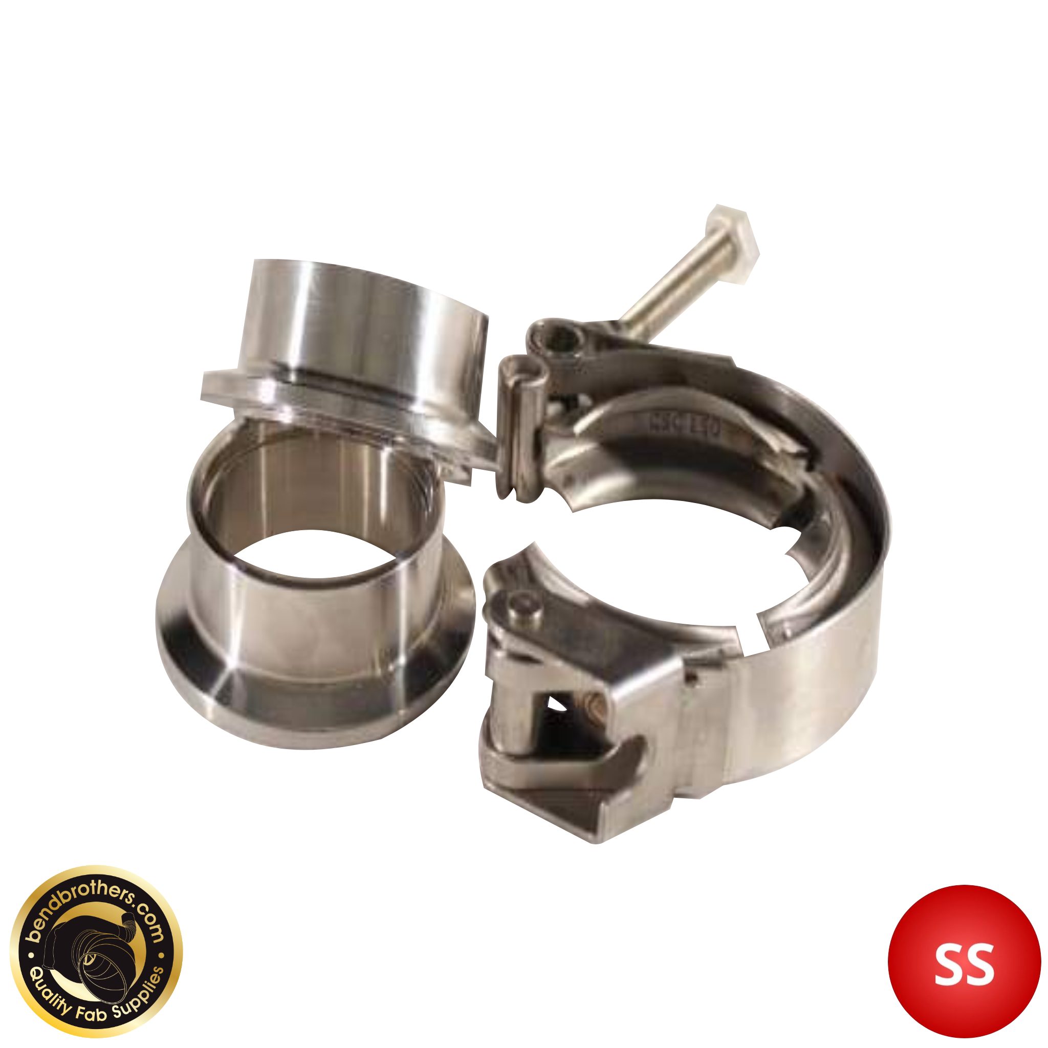 4" 4 Inch 101mm V Band Clamp Kit - 304 Stainless Steel – Bend Brothers
