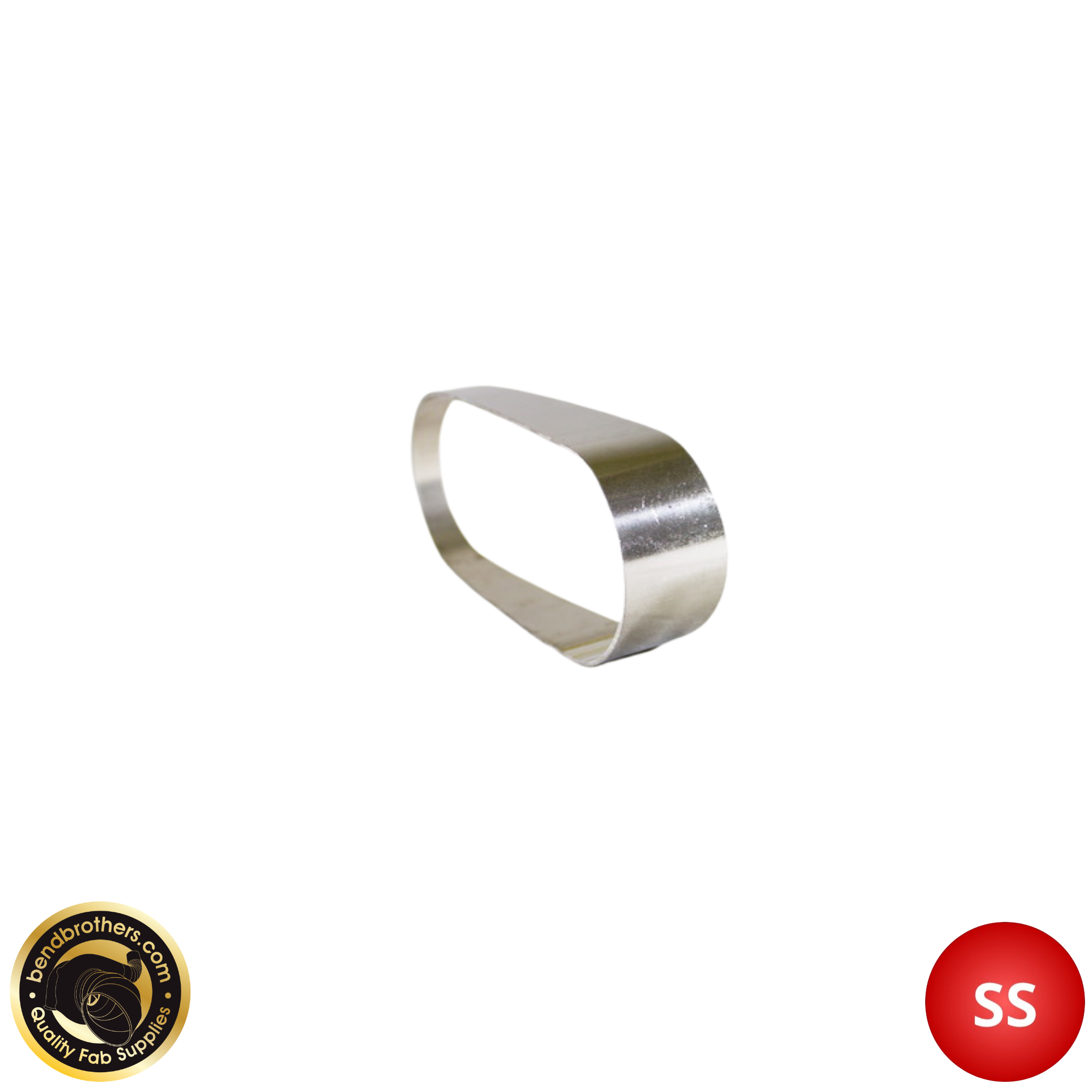 4" 304ss Oval Pie cut - 1D Tight Radius - 1.6mm Wall - 5pcs (45°total ...