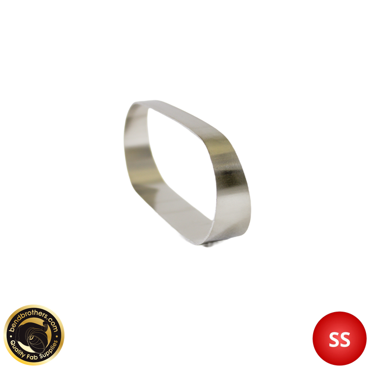 4" 304ss Vertical Oval Pie cut - 1D Tight Radius - 1.6mm Wall - 5pcs ...