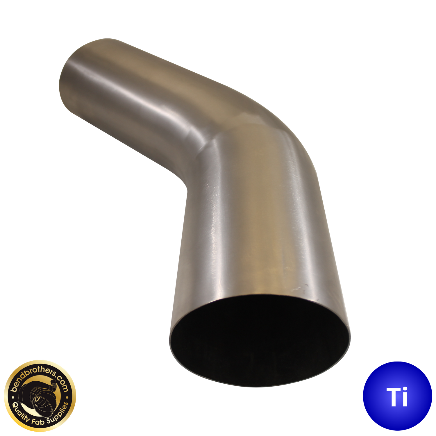 4" (101mm) Titanium 45° Mandrel Bend 150mm Leg - 1.5D Radius - 1.2mm w ...